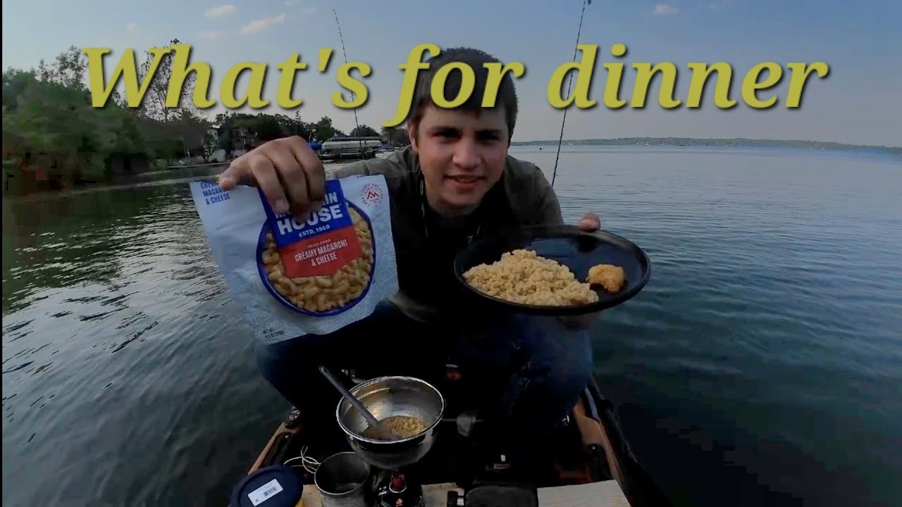 Catch clean and cook on the kayak - YouTube