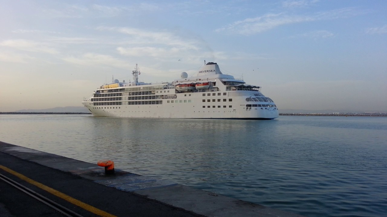 Berth maneuvering of MV SILVER WIND at La Goulette port ON 23/03/2013 ...