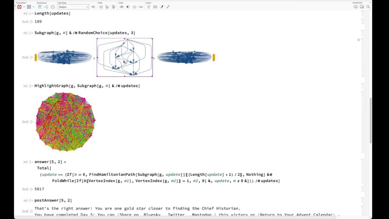 Live Coding | Advent of Code 2025 using Wolfram | Day 5 to 14 - YouTube