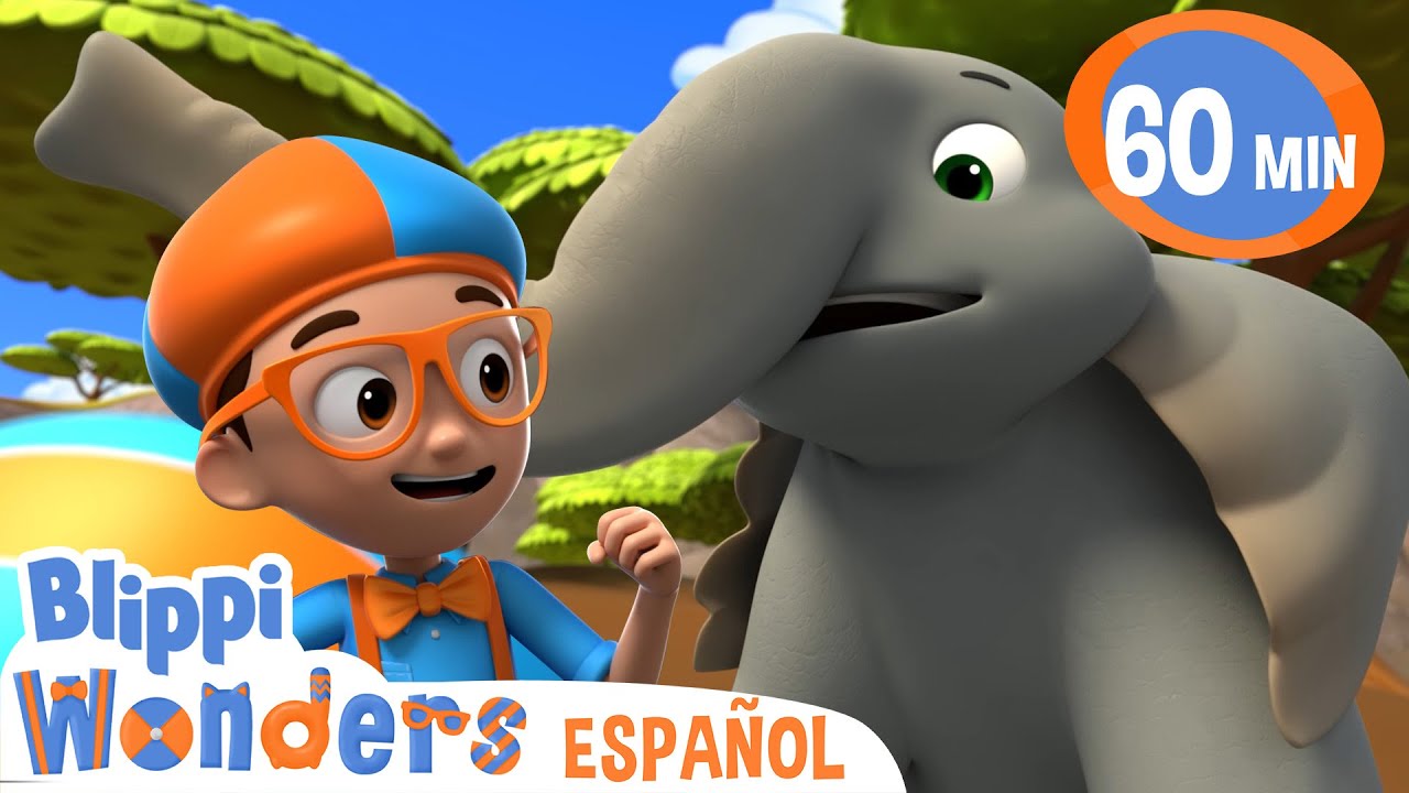 Jugando con la Elefante Tembo | Blippi Wonders| Caricaturas para niños ...
