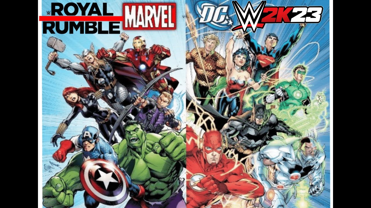 Superhero's Royal Rumble | #wwe #2k23 #marvel #dc - YouTube