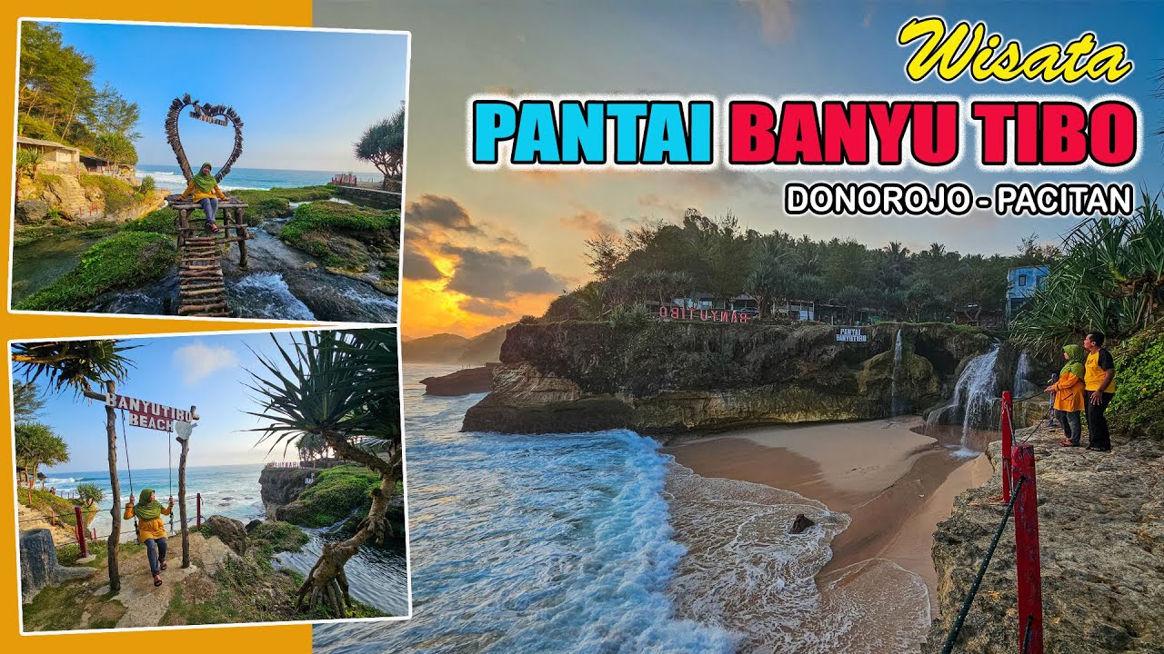 Wisata Pantai Banyu Tibo Pacitan I Wisata Pantai dengan Air Terjun ...