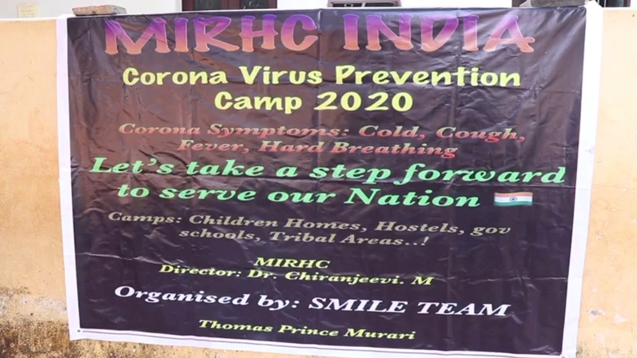 Corona Virus Prevention Camp 2, organised by SMILE TEAM Tenali. - YouTube