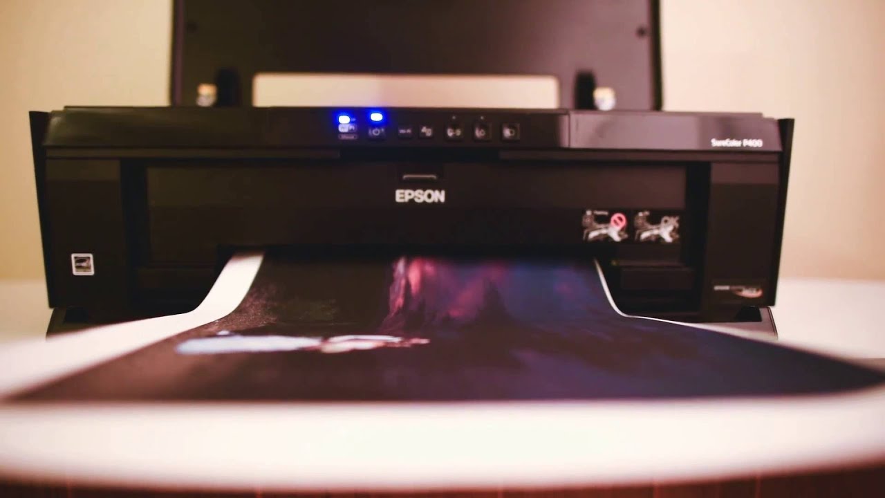 Epson SureColor P400 Inkjet Printer (In Action) - YouTube