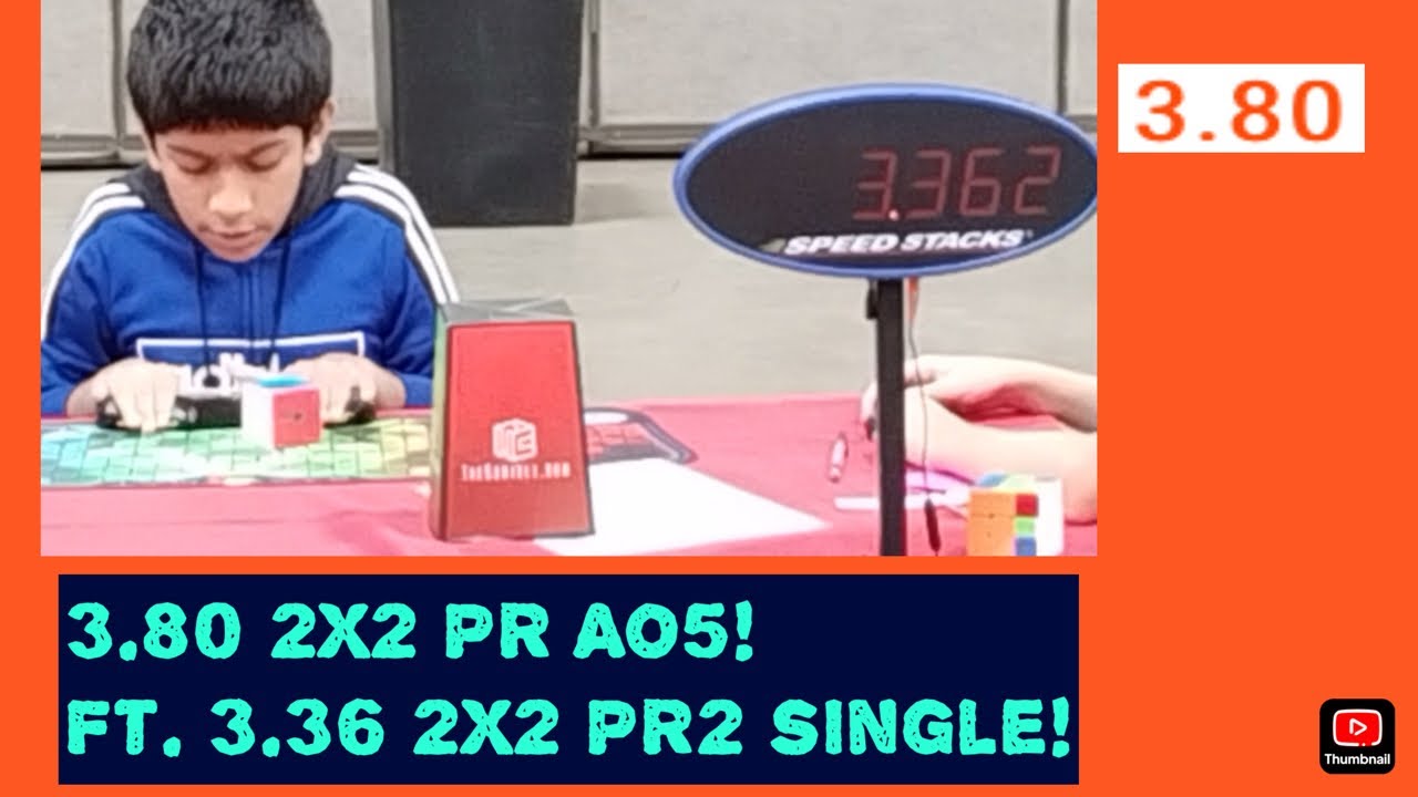 3.80 2x2 PR Average! Ft. 3.36 2x2 PR2 Single! - YouTube