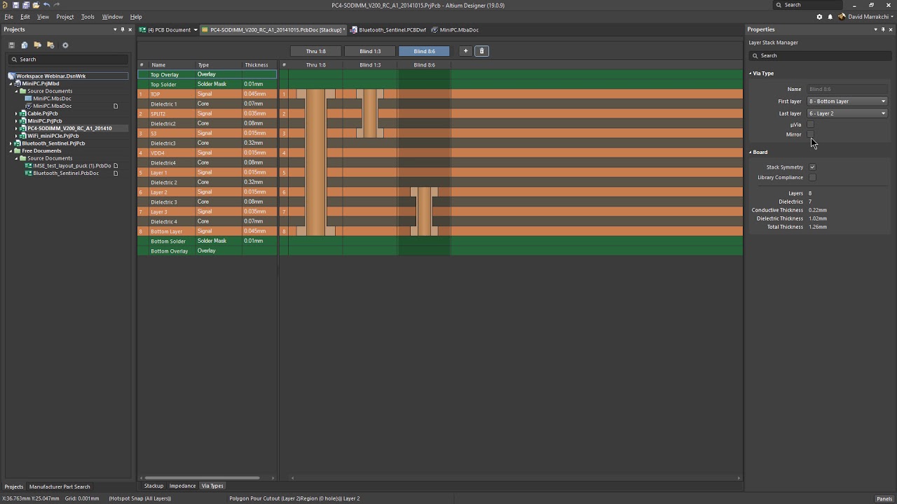 How to set up and use buried and blind vias | Altium Designer - YouTube