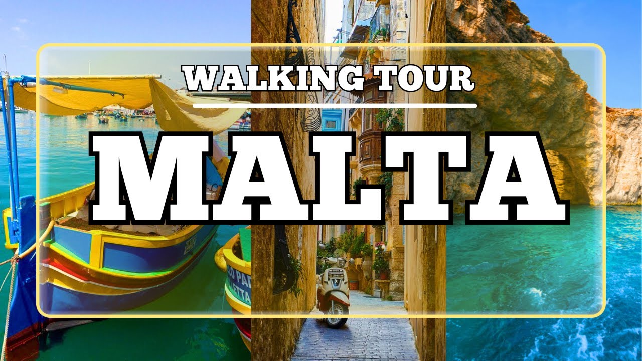 Malta Walking Tour 2023 | St. Julians Malta Vlog | Malta Street Walk ...