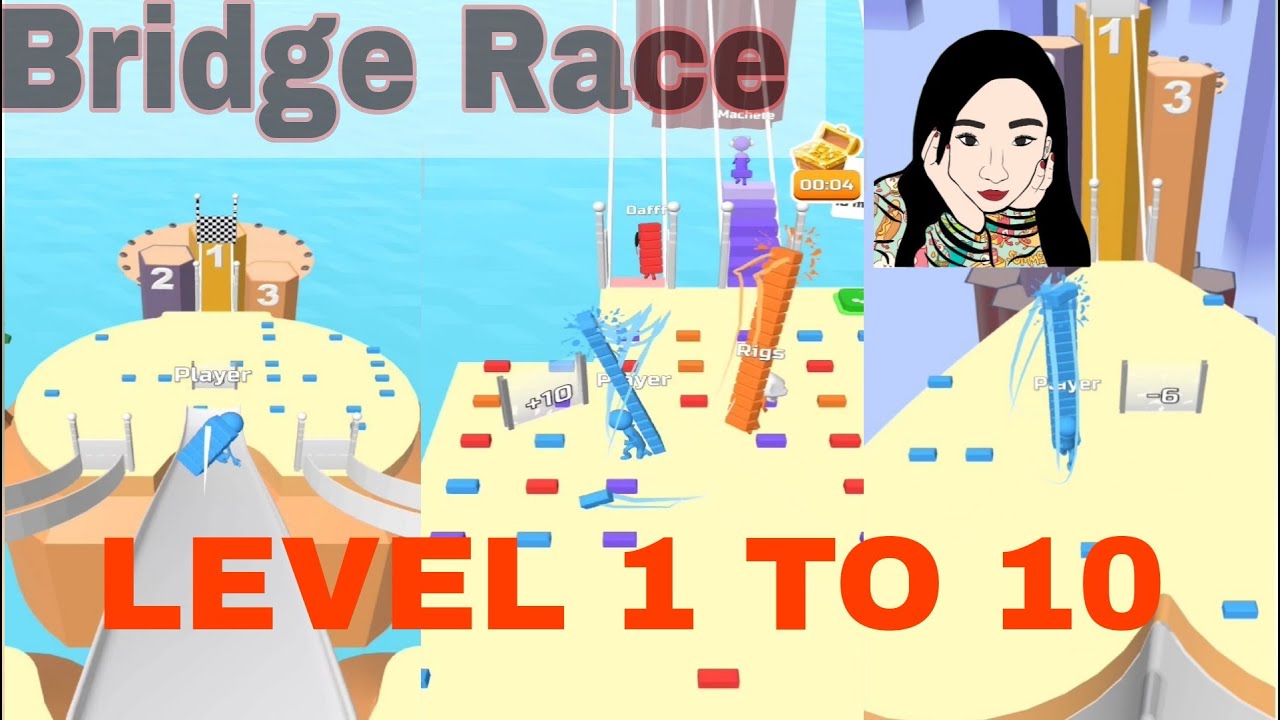 Bridge Race Level 1 to 10 | Fire Shooter - YouTube