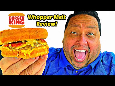 Burger King's® New Handheld Toasted Whopper Bacon Melt REVIEW! - YouTube