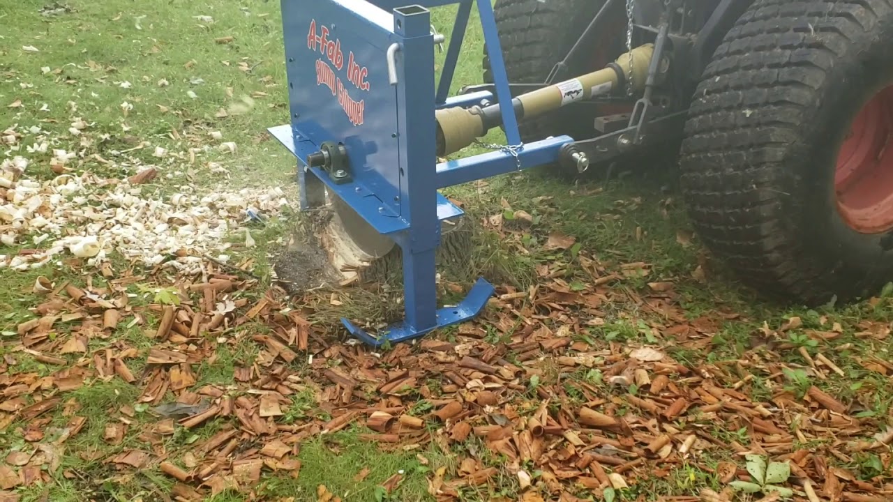 New A-Fab Inc. Stump Chipper - YouTube