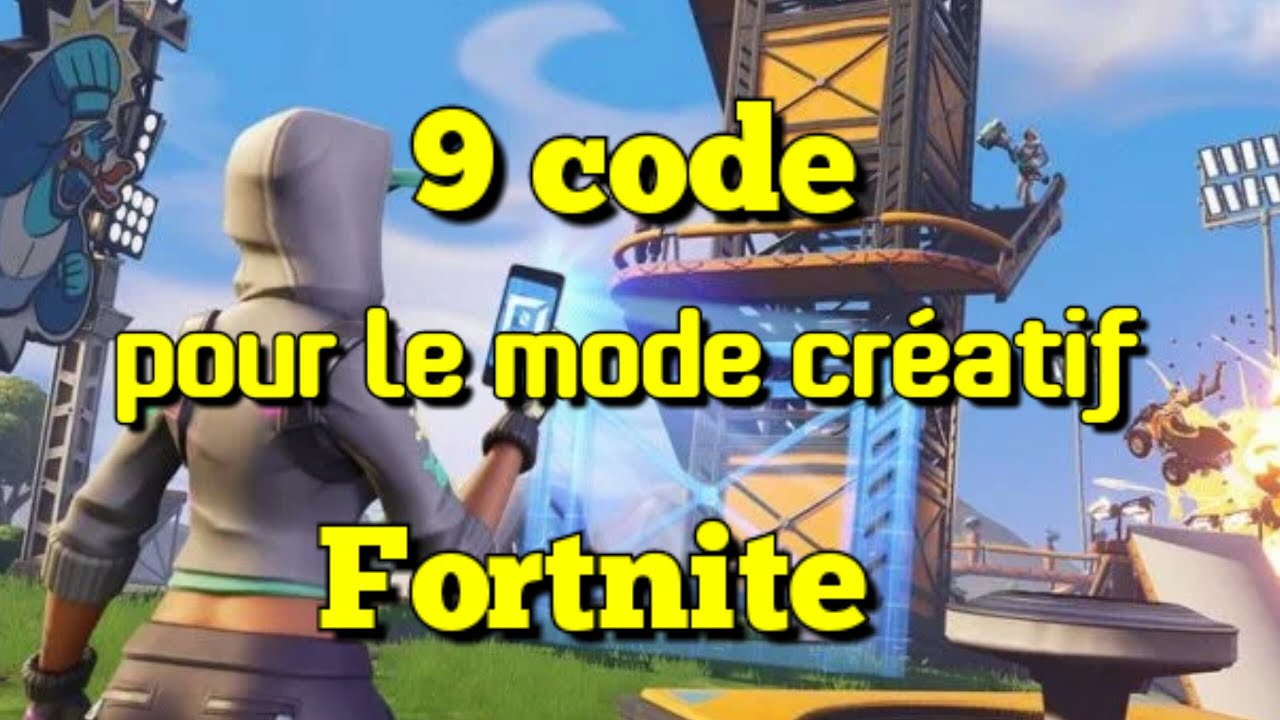 Je vous passe 9 code pour le mode créatif de Fortnite - YouTube