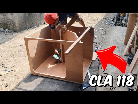 PROSES PEMBUATAN BOX CLA 18 INCH SINGLE   SPEAKER MANUFACTURING 18 SUBWOOFER SUBWOOFER #PART 1