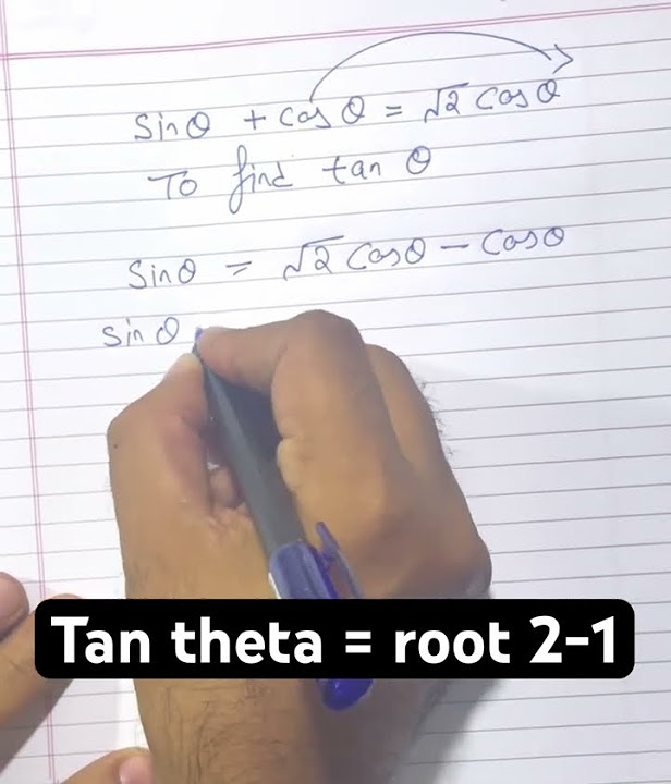 if-sin-theta-cos-theta-root-2-cos-theta-then-find-tan-theta