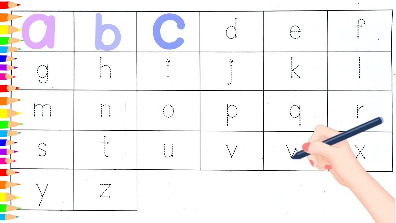 | abcd writing | ABCD abcd | abc song | A to Z | learn english for kids ...