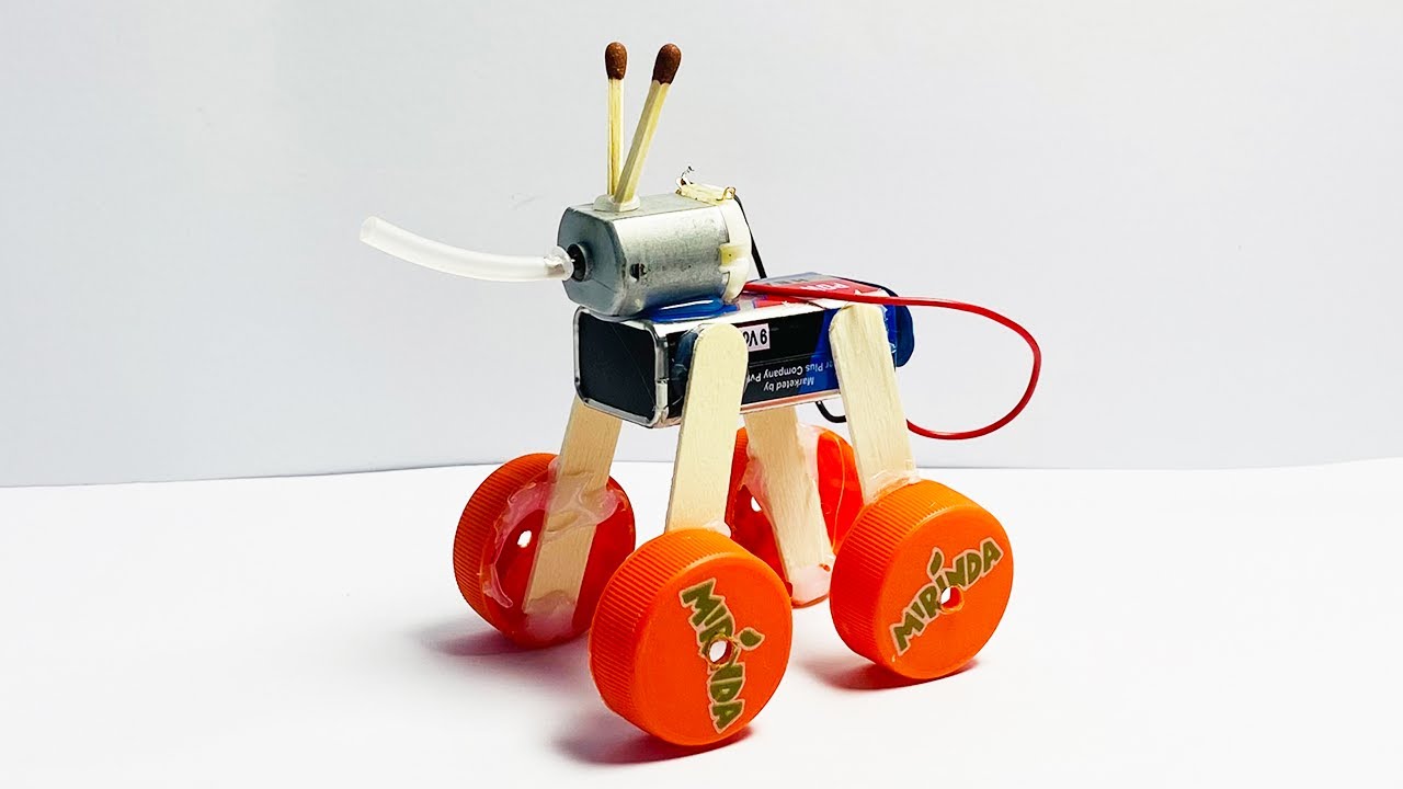 Easy Dc Motor Robot DIY |Science Project| - YouTube