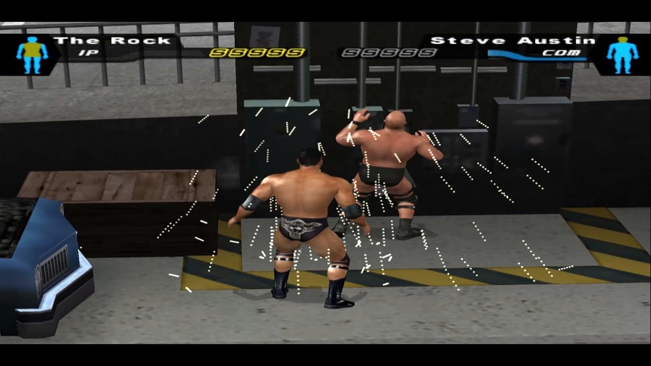 Rock vs stone cold steve austin | Full Match | Hard Core | WWE | PS2 ...