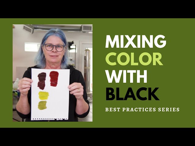 Mixing Colors To Make Black How To Make A Gouache Mixing Chart