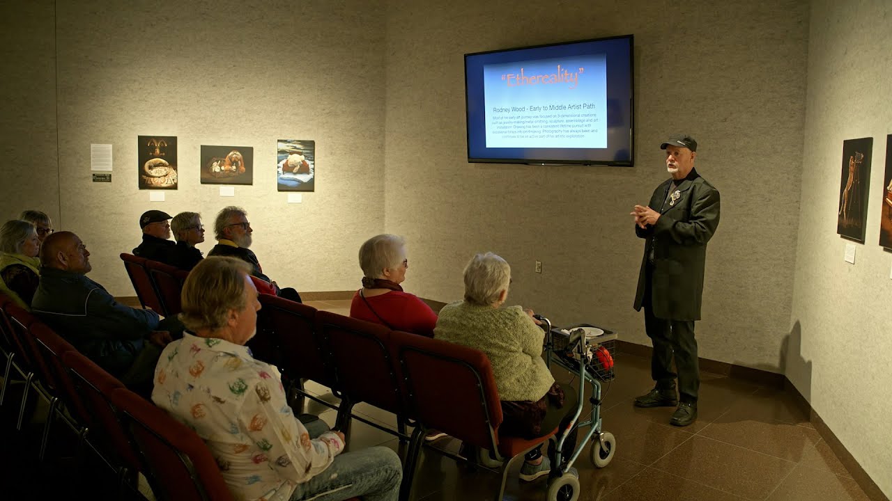 Rodney Wood: Shafer Gallery Exhibit Reception - YouTube