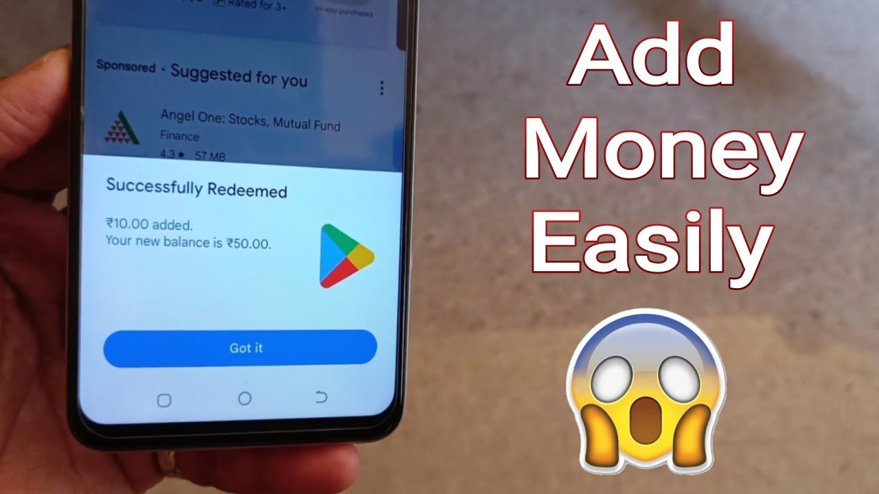 How To Add Money in Google Play Store || Google Play Store Mein Money ...