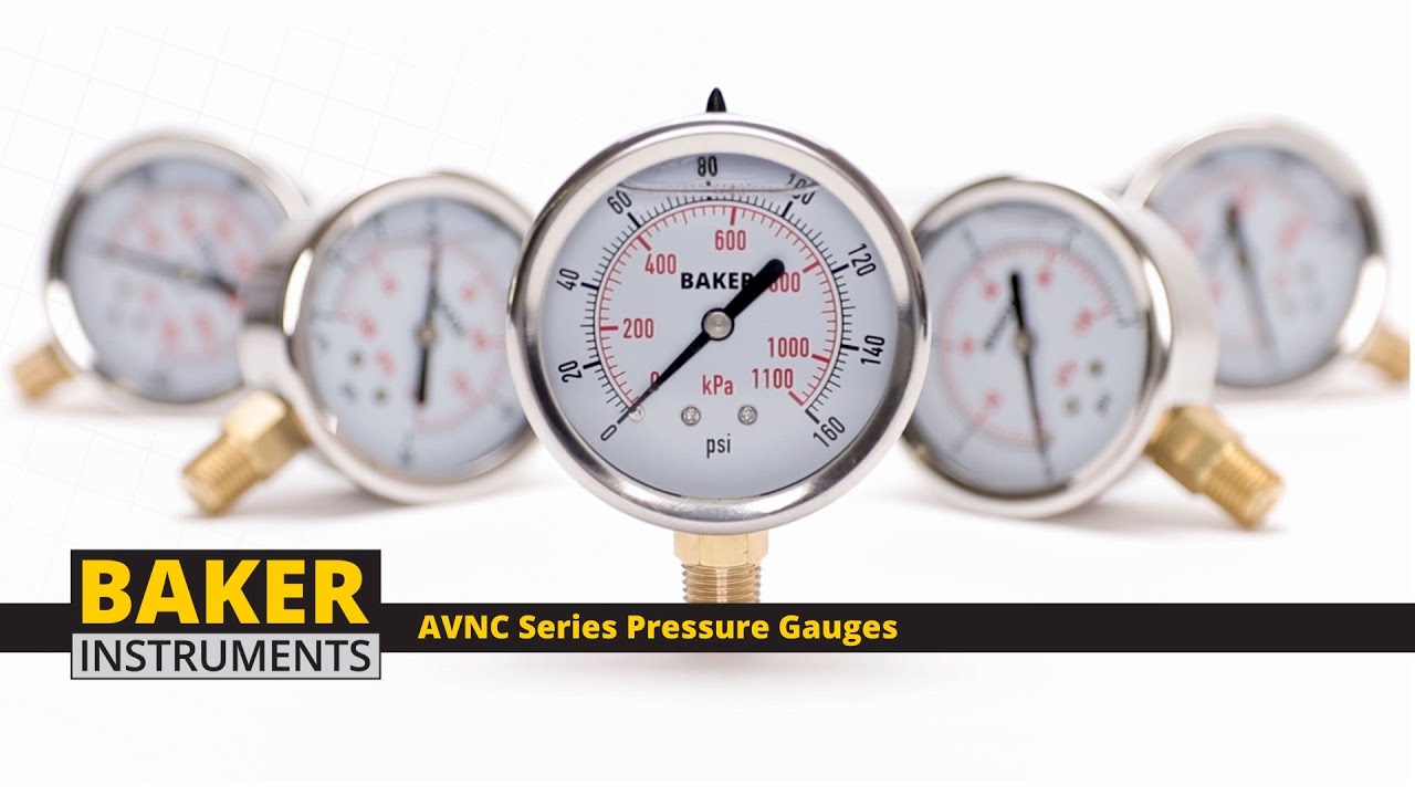 Baker AVNC Series Pressure Gauges - YouTube