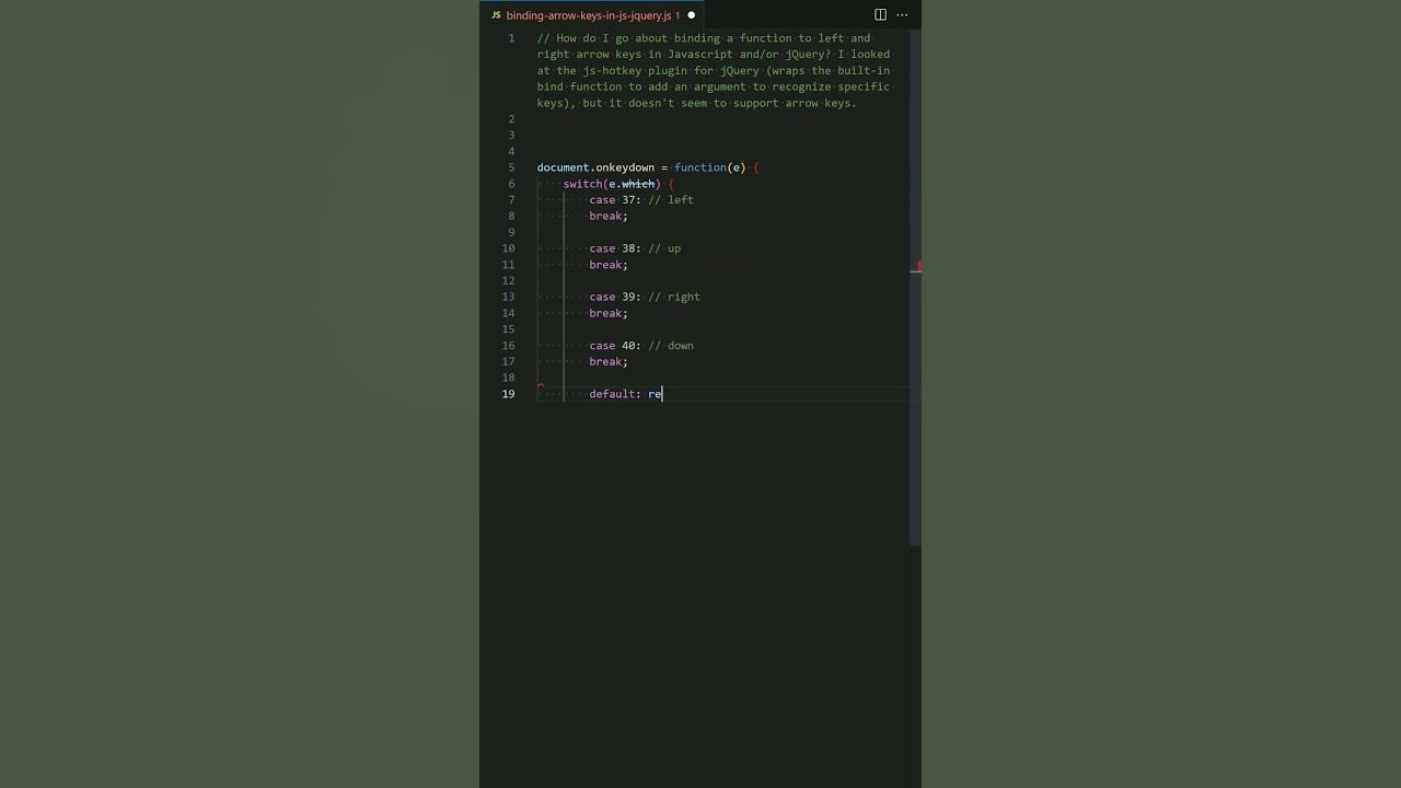 Javascript Binding Arrow Keys In Js Jquery Youtube