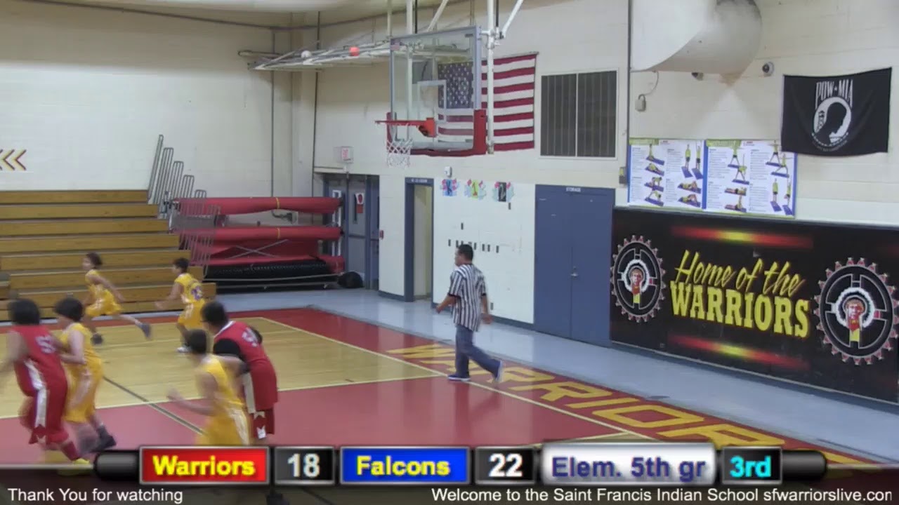 SFIS Warriors Elementary Boys vs. Todd County Falcons - YouTube