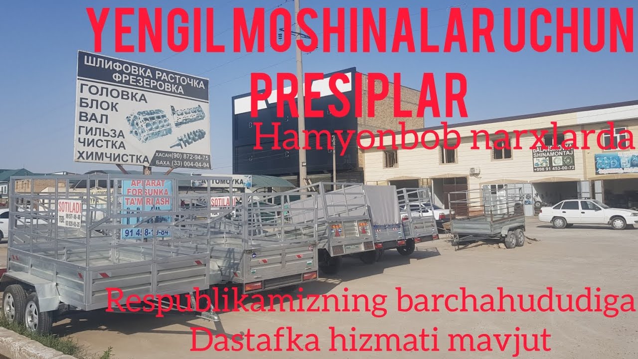 Yengil mashinalar uchun tikamalar (presiplar) barcha turdagi ...