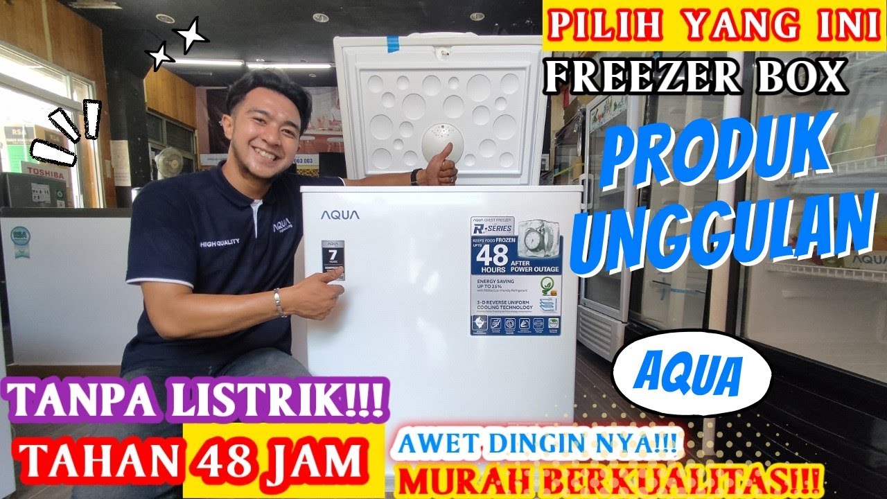 REKOMENDASI FREEZER BOX AQUA AQF 150 FR - YouTube