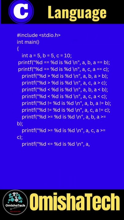Relational Operators In C C Programming Shorts Ytshorts Operators C Coding Cprogramming