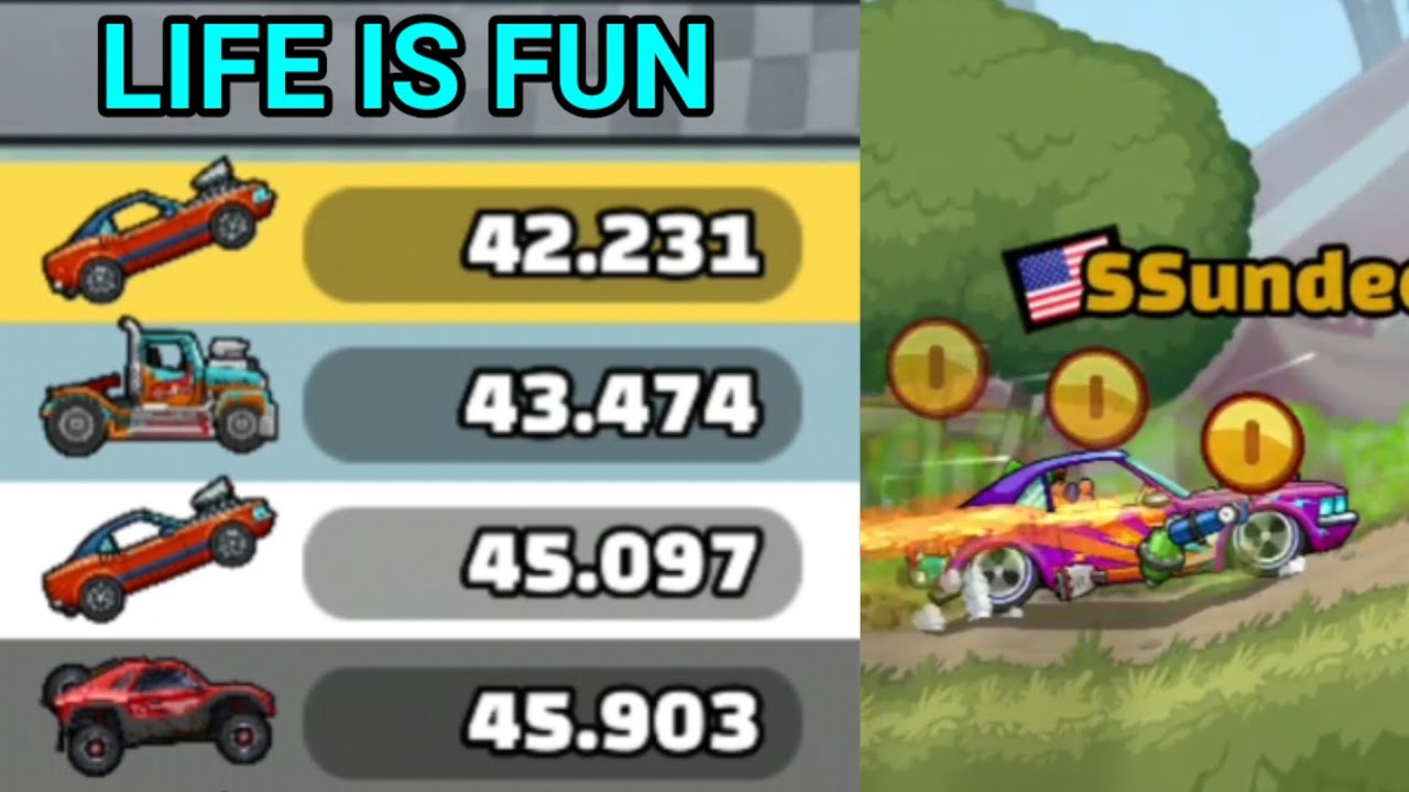 LIFE IS FUN MAP IN COMMUNITY SHOWCASE - Hill Climb Racing 2 - YouTube