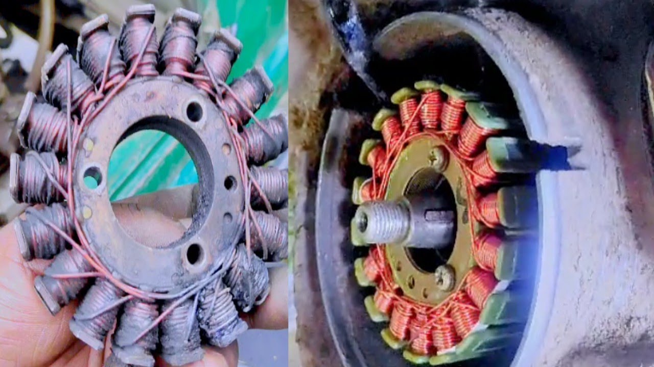 সিএজি 225cc ম্যাগনেট কয়েল 175cc সিএনজিতে ফিটিং। How to engine magnet ...