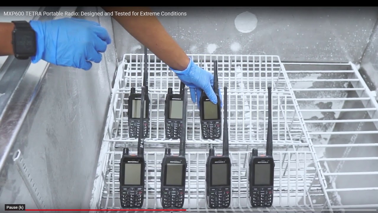 Motorola Tetra Handheld Radio MPX600 ALT Test - YouTube