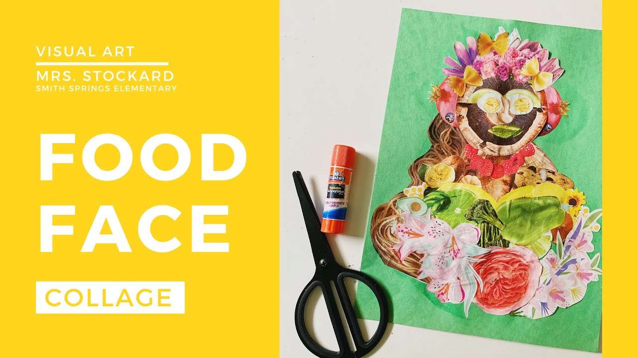 Food Face Collage - YouTube