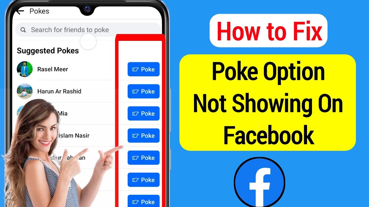 How to fix poke option not showing on facebook | Facebook Poke Not ...