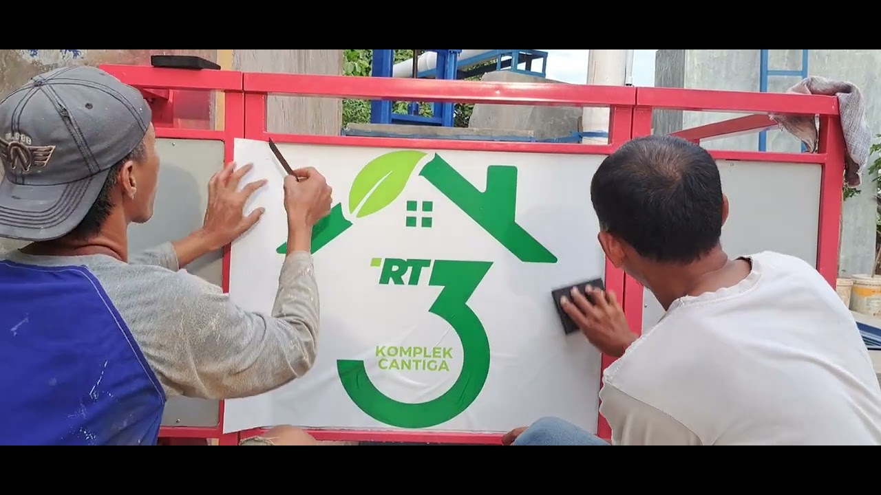 Cara Pemasangan Sticker di Pagar - Terima Bikin Pagar dll : Hub. Gufron ...