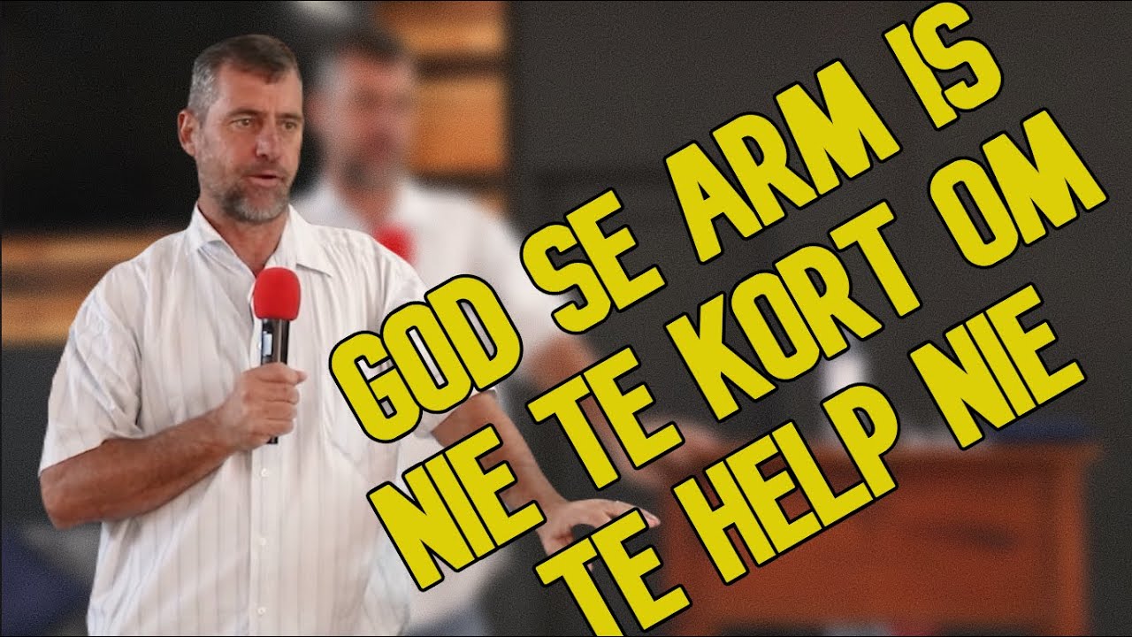 God se arm is NIE te kort om te help nie | Jaco Goosen - YouTube