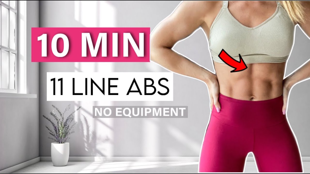 10 MIN BEST 11 LINE ABS WORKOUT - upper, lower abs & obliques workout ...