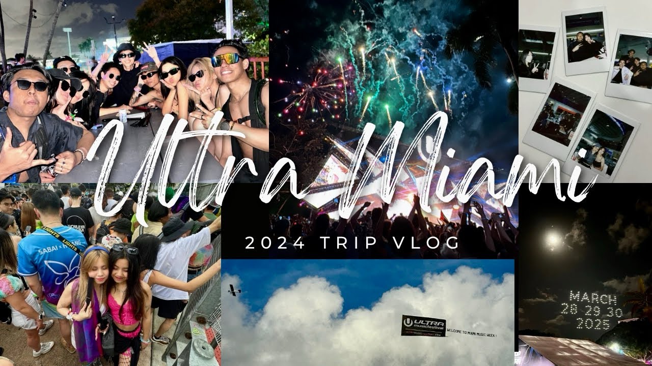 My Rave Journey: Ultra Miami 2024 Trip! 🔥 (My First 3 day festival ...