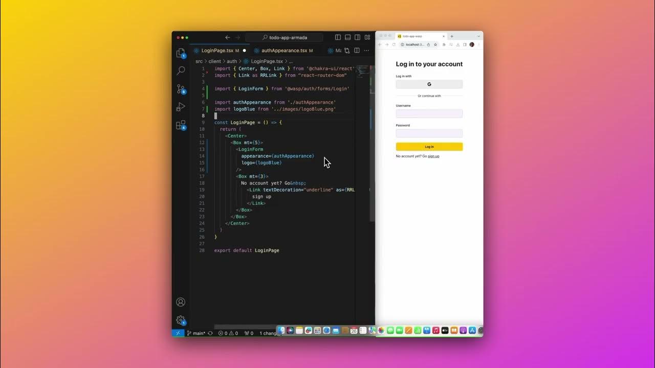 Full-stack Auth for React/Node by Wasp | No 3rd party services! - YouTube