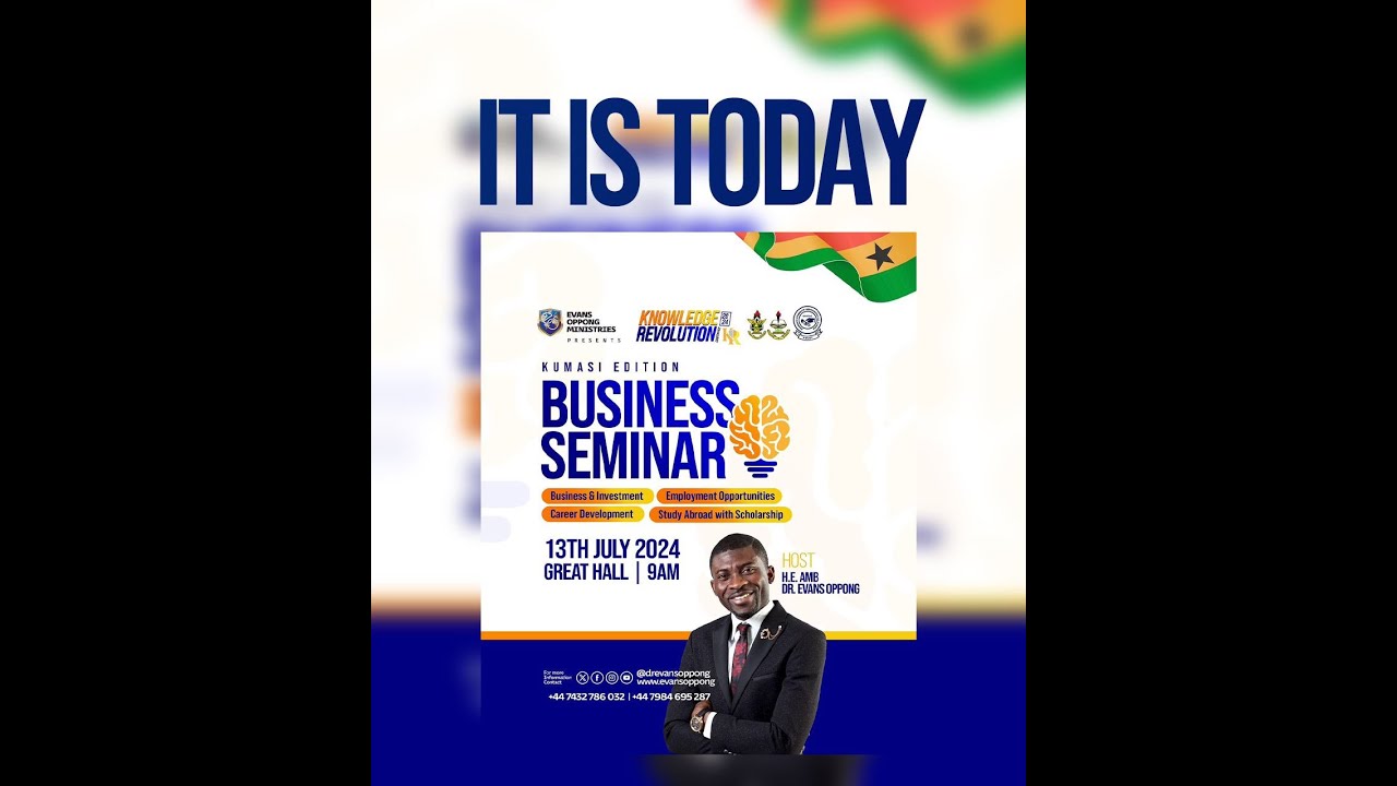 KNOWLEDGE REVOLUTION '24 (BUSINESS SEMINAR) WITH DR. EVANS OPPONG_ DAY 2 - YouTube