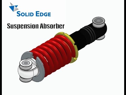 Solid Edge Tutorial : Suspension Absorber - YouTube