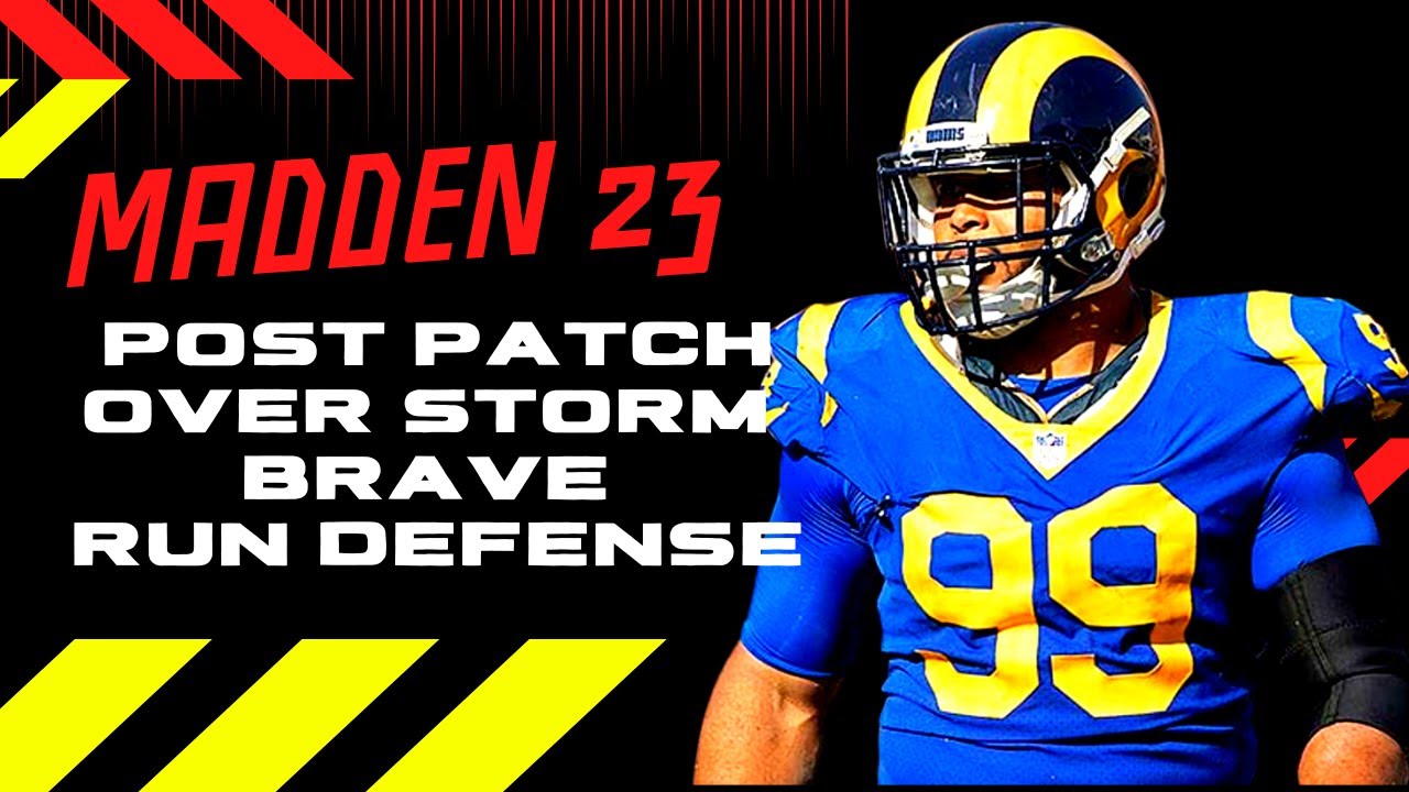 Post Patch The BEST RUN Defense Over storm Brave Madden 23 - YouTube