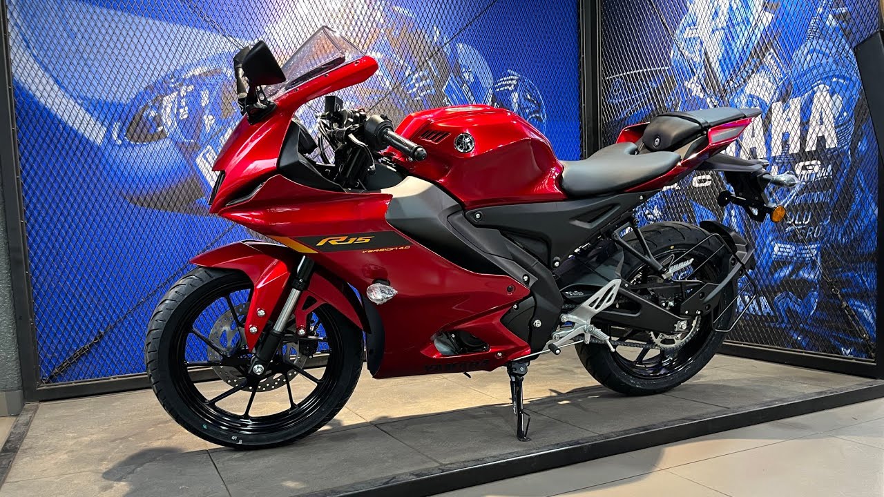 2024 Yamaha R15 V4 Updated Red Colour Walkaround ️ | Chassis Number 9 ...