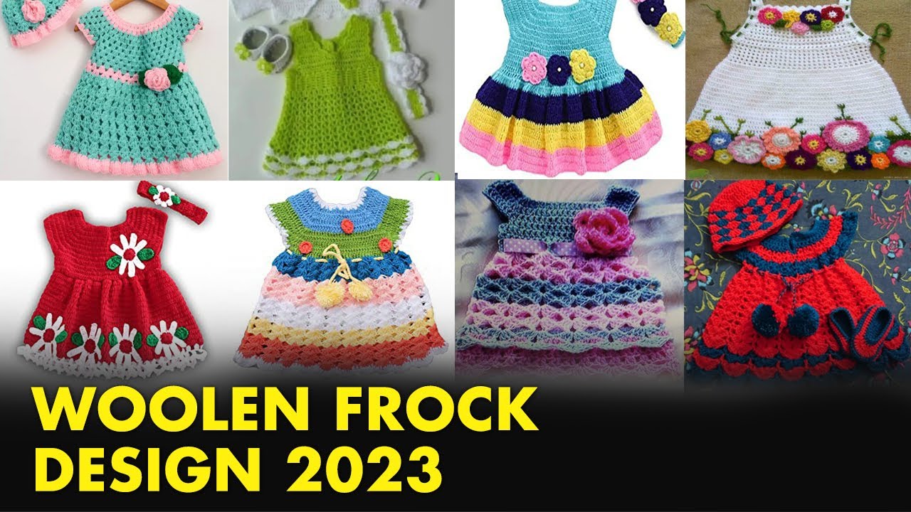 Woolen Frock Design For Girls 2023 | Woolen Frock Design | Woolen ...