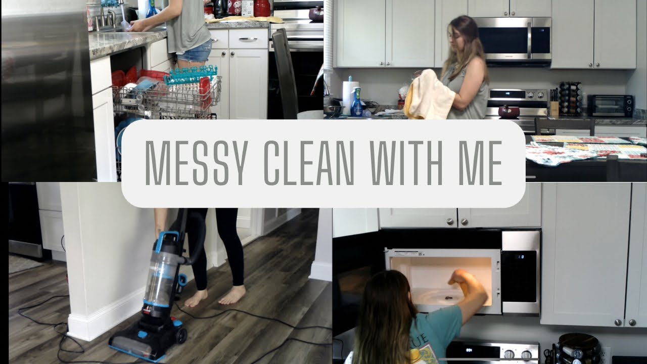 Messy Clean with Me #cleanwithme #messy - YouTube