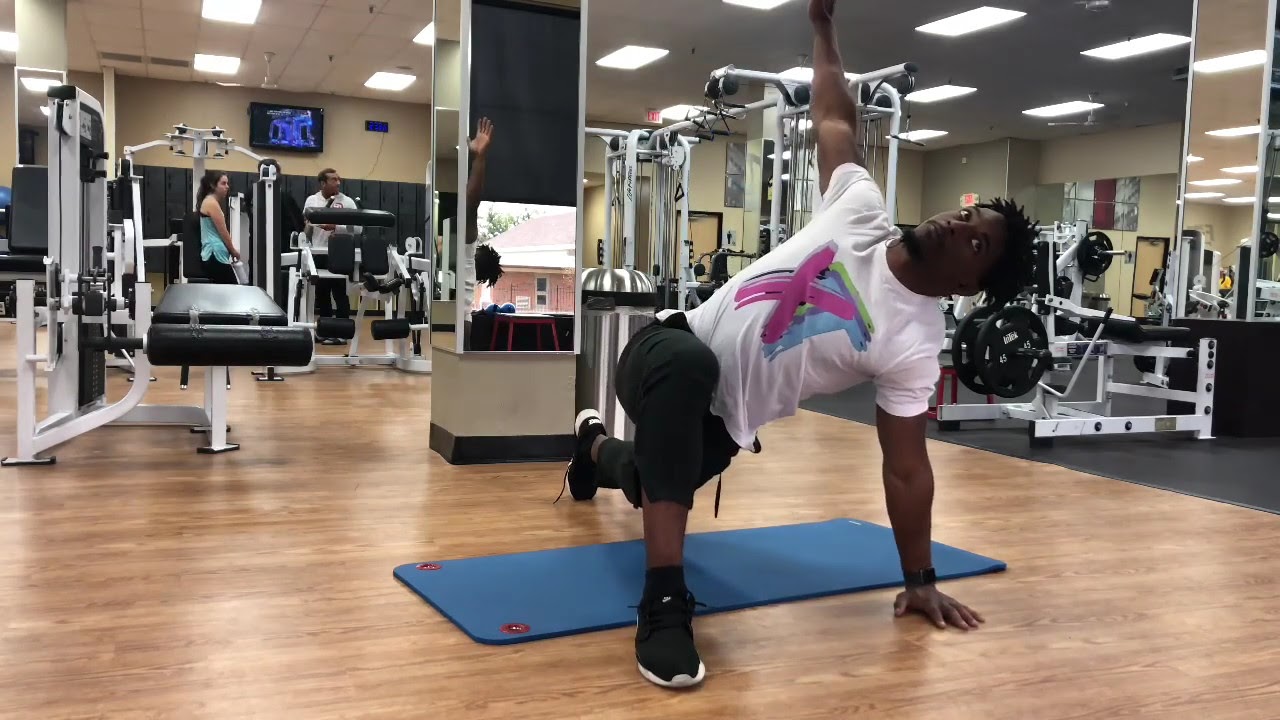 Anti rotation lizard stretch - YouTube