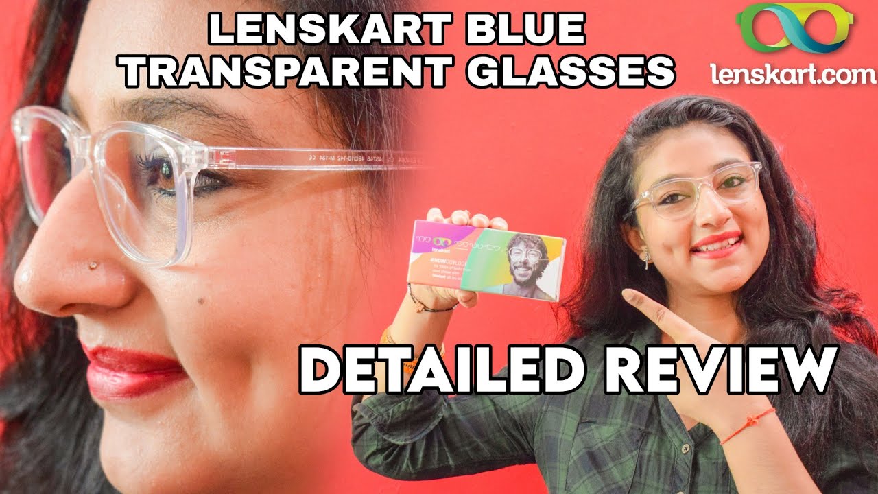 Lenskart| Lenskart blu Transparent Full Rim wayfarer Eyeglasses ...