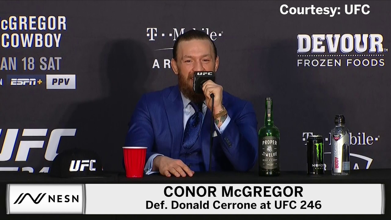 Conor McGregor FULL UFC 246 Post-Fight Press Conference - YouTube