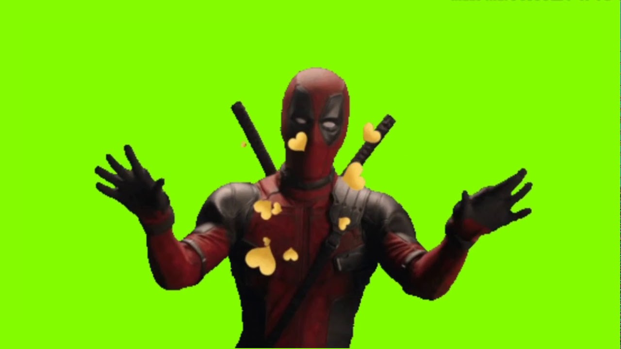 Deadpool "Give Love" Green Screen - YouTube