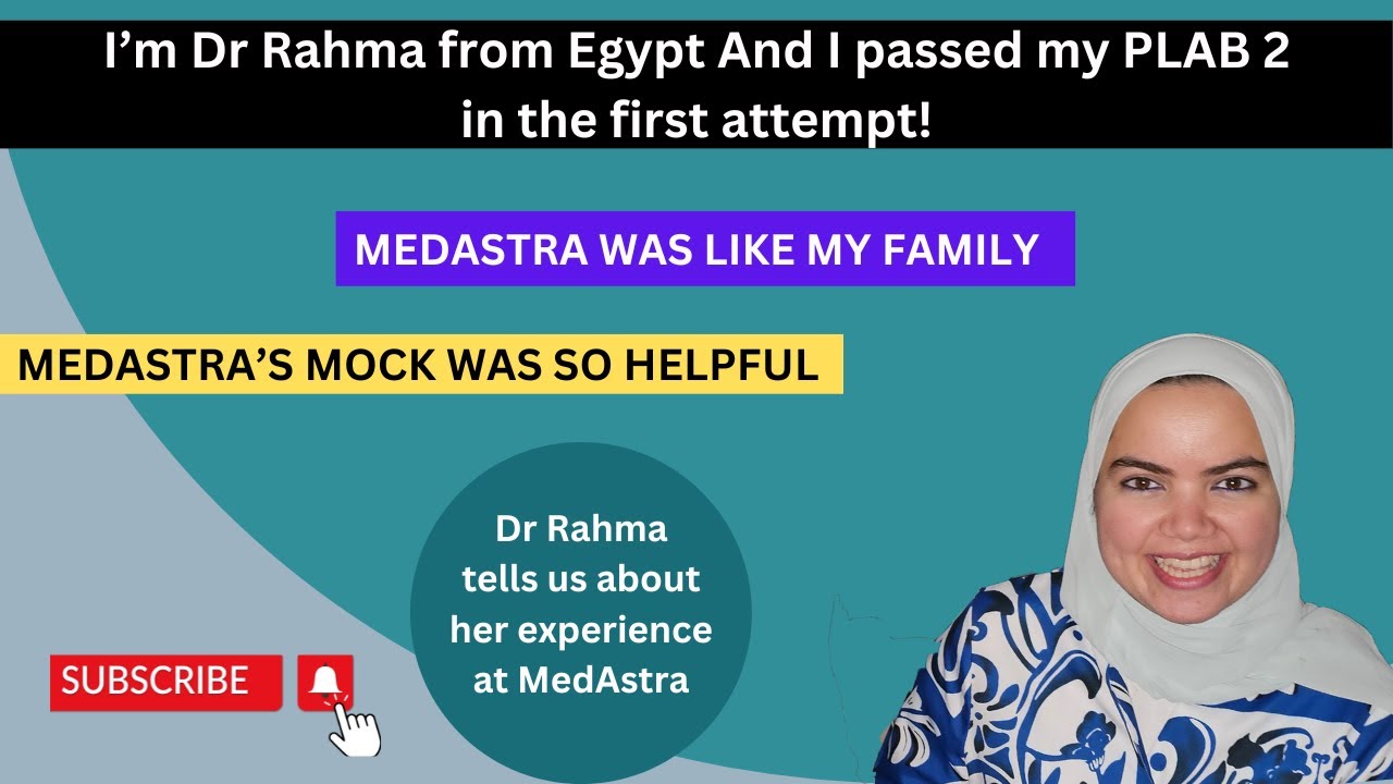 I'm Dr Rahma from Egypt and this is how I passed my PLAB 2 in the FIRST ...